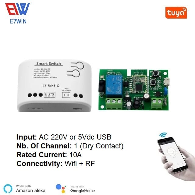 TUYA Smart Switch 4 Channel - Input 220Vac - We Volt