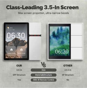 MOES Tuya WiFi 3.5-Inch Touchscreen Control Panel with IR Remote ...